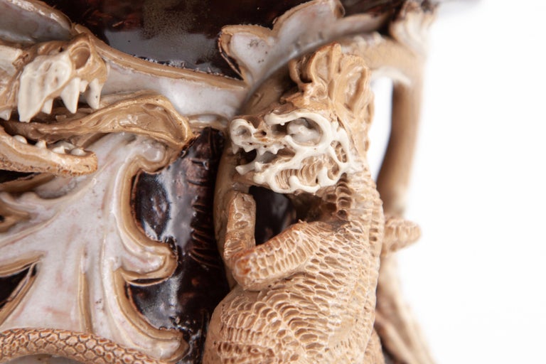 Mark V. Marshall Doulton Lambeth Art Nouveau/Gothic Revival Vase For ...