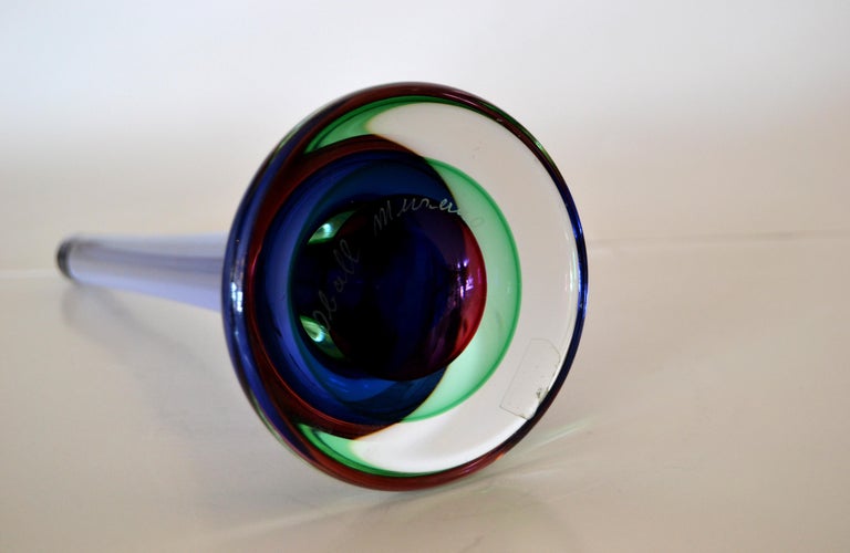 Marked Vetreria Artistica Oball Murano Art Glass Multi-Color ...