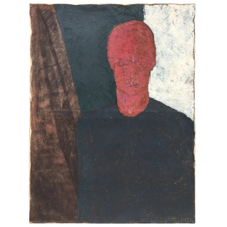 Marko Milovanovic Self-Portrait Red and Green, Dated 1991 For Sale at ...