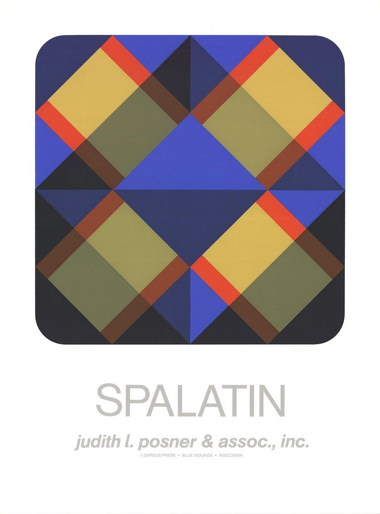 Marko Spalatin - 1978 Marko Spalatin 'Bevels' Multicolor USA Serigraph ...