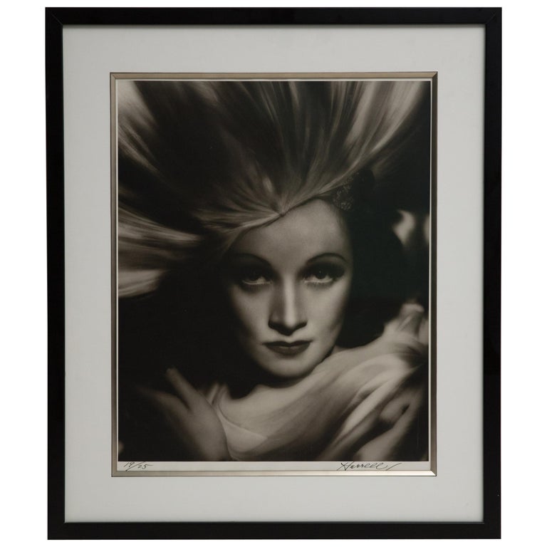 Marlene Dietrich by George Hurrell, Signed Gelatin Silver Print at 1stDibs
