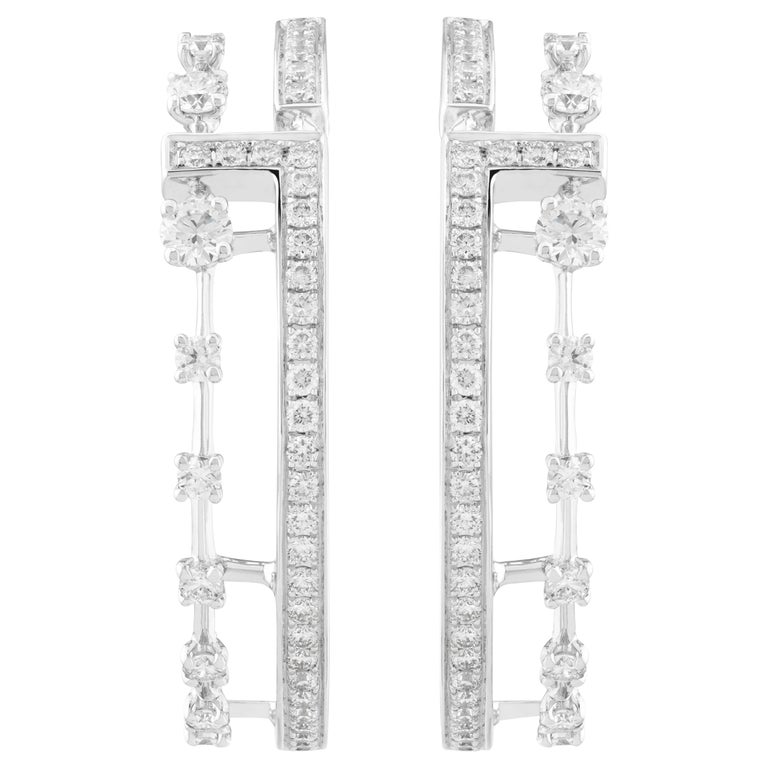 MARLI New York 18 Karat Gold and Diamond Avenues Hoop Earrings For Sale ...