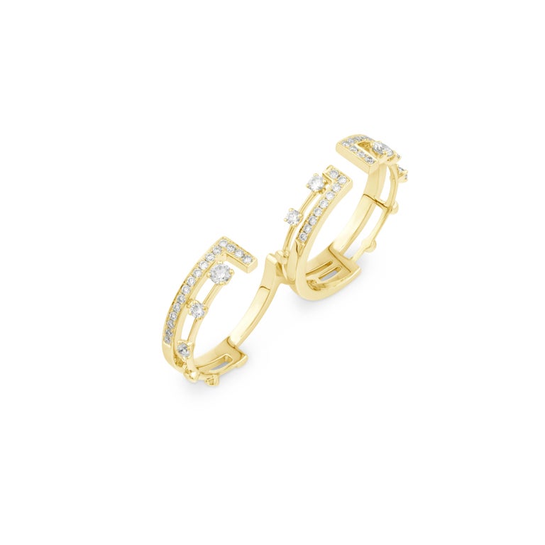 Marli New York 18 Karat Gold and Diamond Avenues Multi-Finger Ring For ...