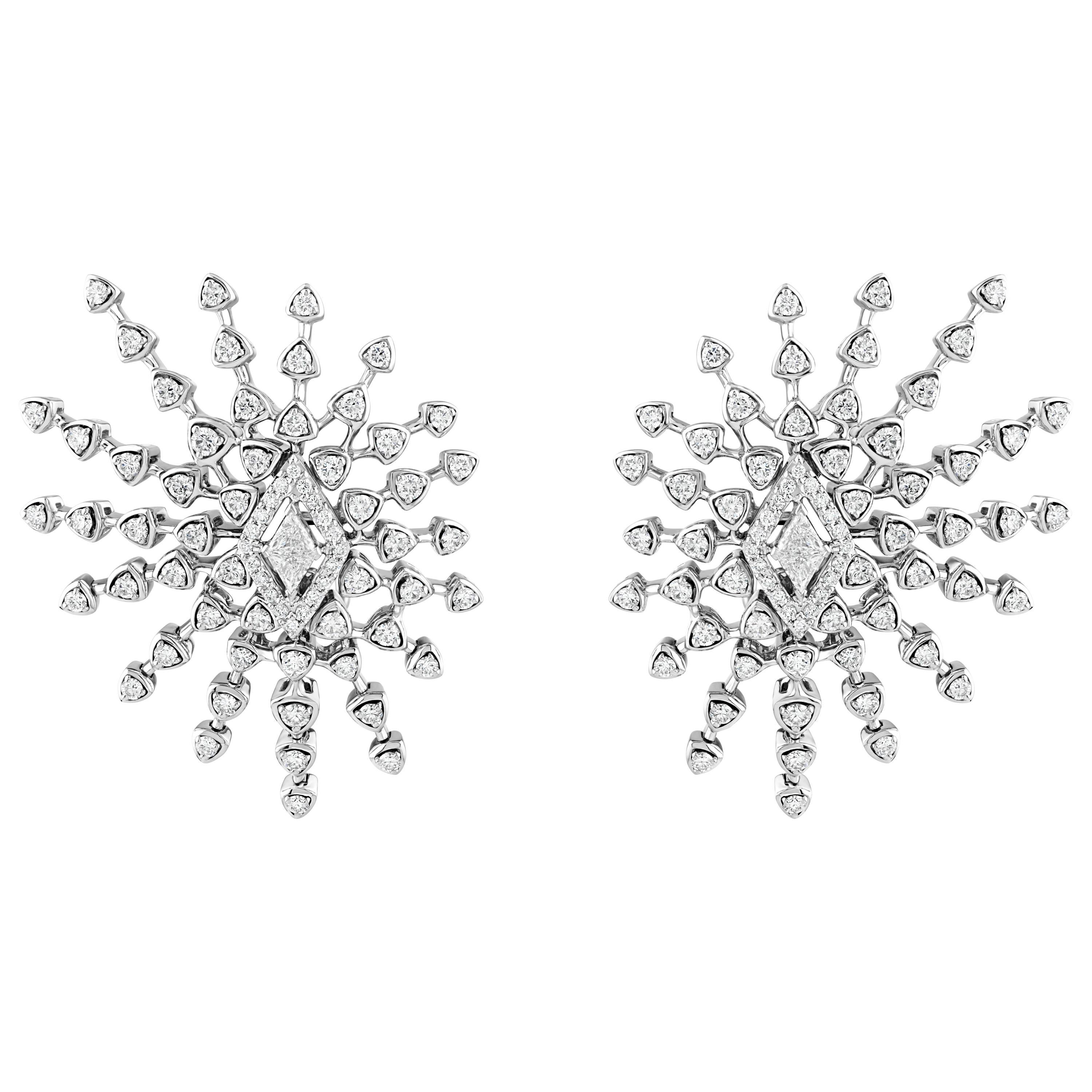 MARLI New York 18 Karat Gold and Diamond Avenues Hoop Earrings For Sale ...