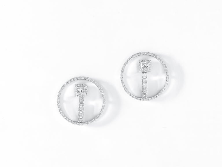 Marli New York 18 Karat Gold Fifi Princess Earrings For Sale at 1stDibs