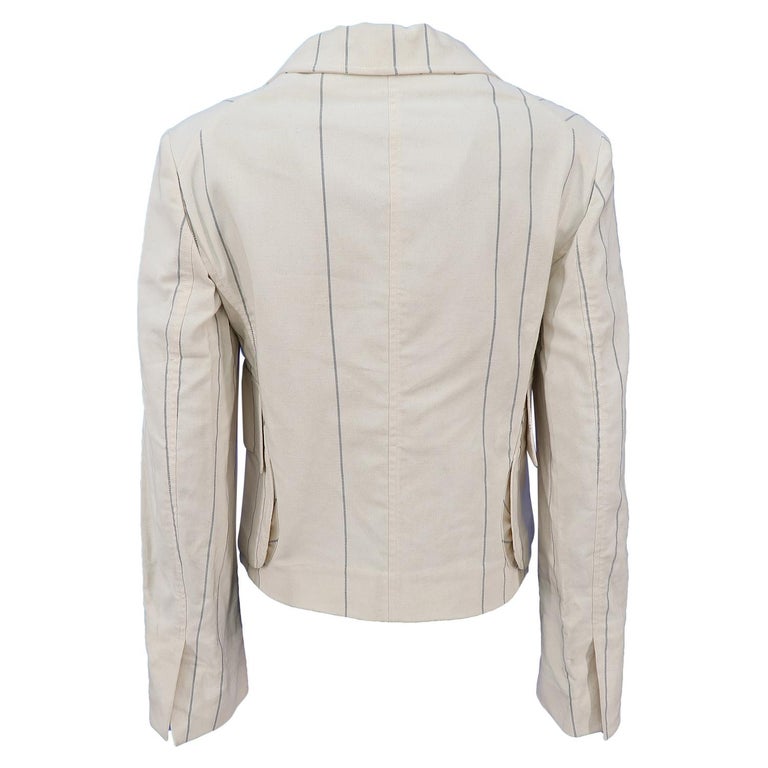 Marni by Consuelo Castiglioni SS-2003 Cotton Stripe Motif Cropped ...