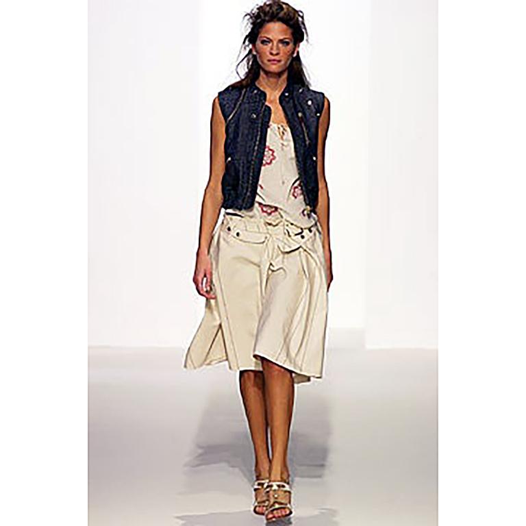 Marni by Consuelo Castiglioni SS-2003 Cotton Stripe Motif Cropped ...