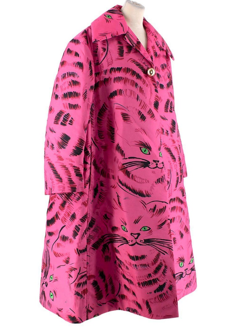 Marni Cat Print Coat - US 4 at 1stDibs