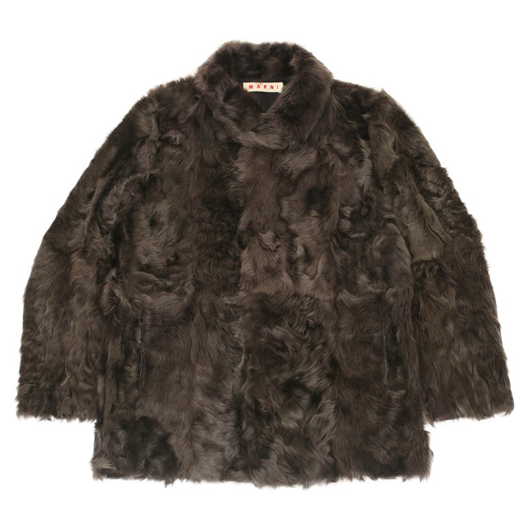 Marni Goat Fur Coat For Sale at 1stDibs