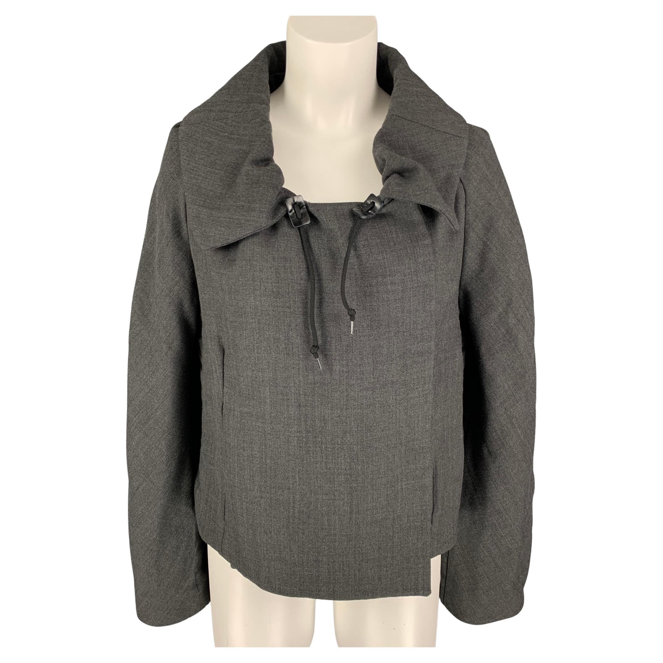 Marni Grey Cropped Trapeze Jacket For Sale at 1stDibs | trapeze jackets ...