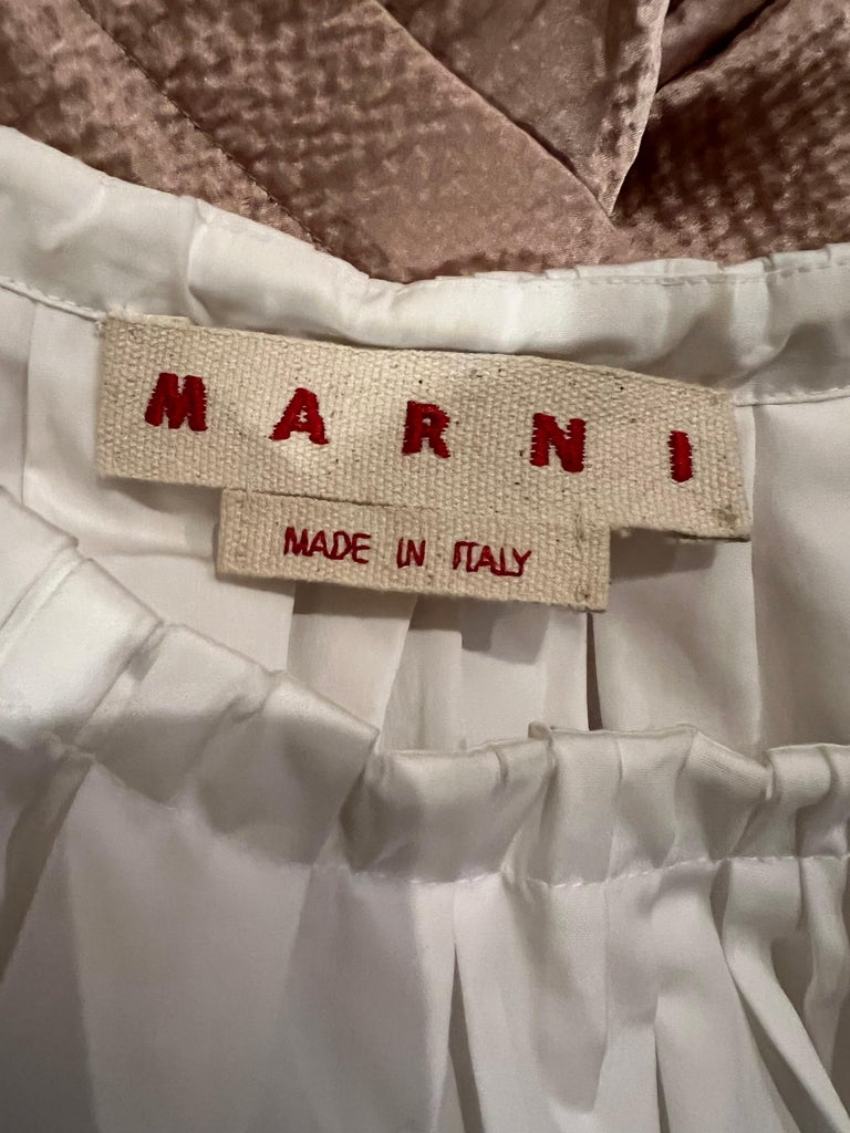 Marni White Top Blouse, Size 40 For Sale at 1stDibs