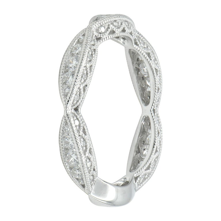 Marquee Shaped Diamond Band For Sale at 1stDibs