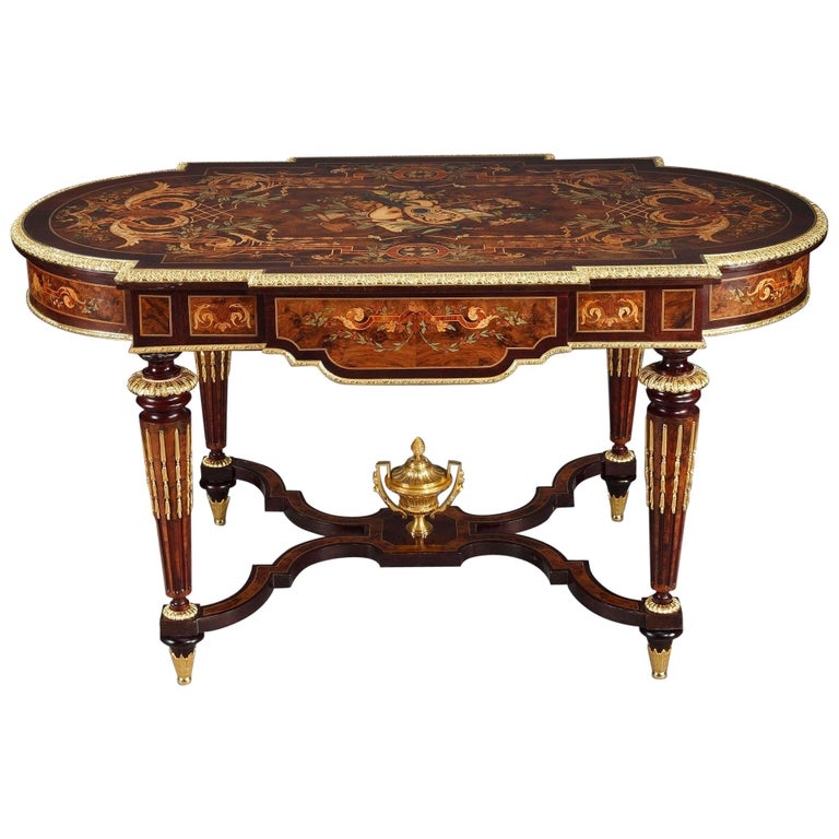 Marquetry Table in Louis XIV Style at 1stDibs | louis xiv table, table ...
