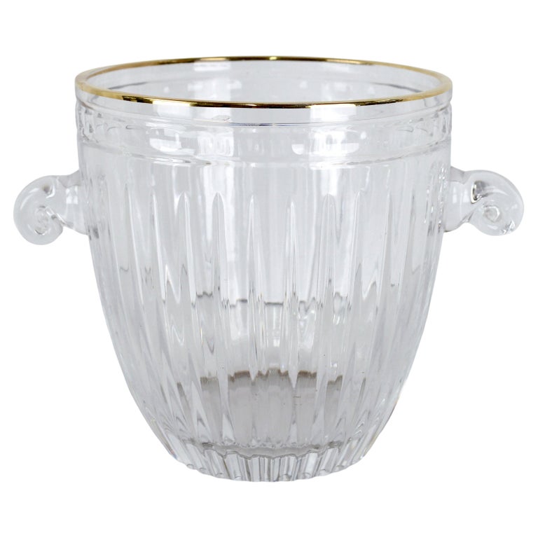 Marquis by Waterford Vintage Crystal Ice Bucket, Hanover 24KT Gold Trim ...