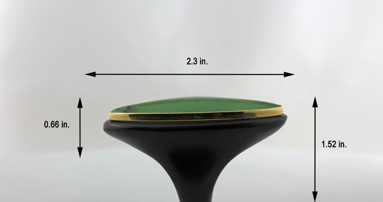 Marquise Jade Gold and Black Wood Ring For Sale at 1stDibs