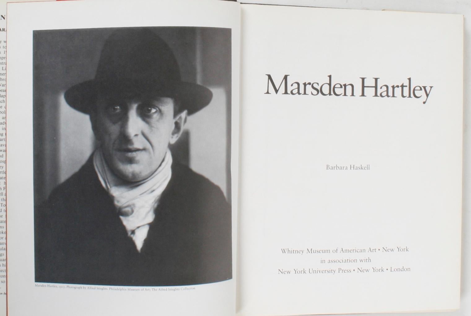 Marsden Hartley by Barbara Haskell, First Edition at 1stDibs