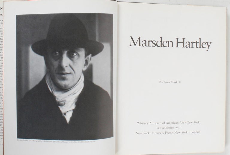 Marsden Hartley by Barbara Haskell, First Edition at 1stDibs
