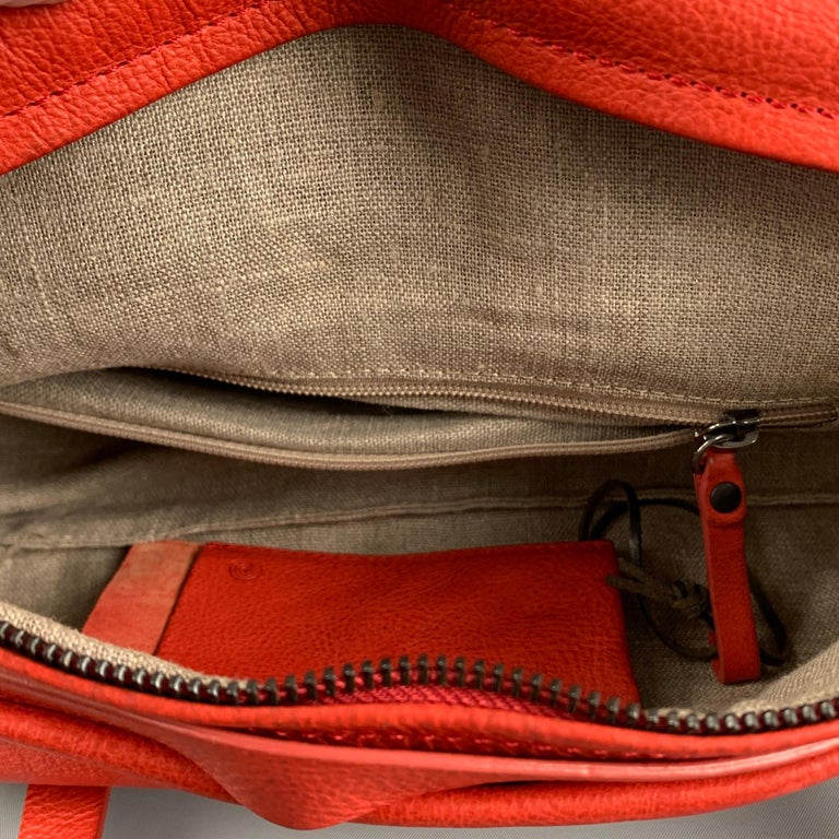 MARSELL Coral Leather Rectangle Shoulder Bag For Sale at 1stDibs