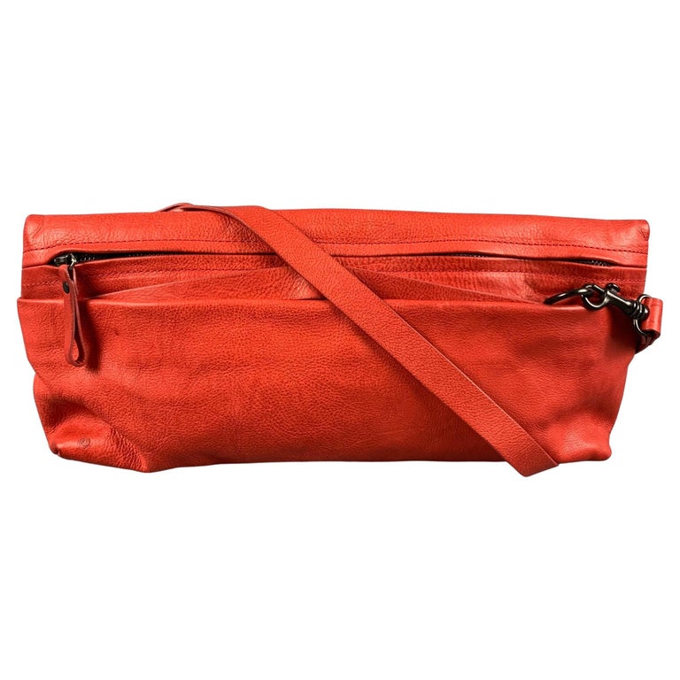 MARSELL Coral Leather Rectangle Shoulder Bag For Sale at 1stDibs
