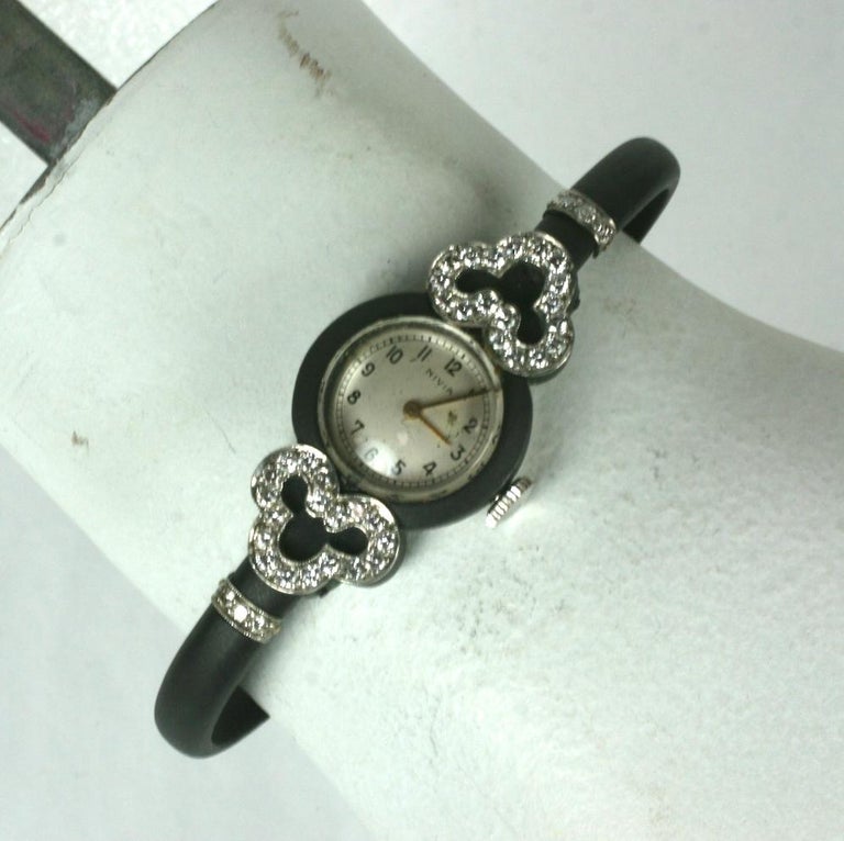 Marsh Steel, Diamond and Gold Wristwatch For Sale at 1stDibs