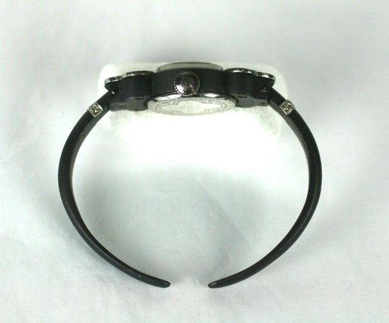 Marsh Steel, Diamond and Gold Wristwatch For Sale at 1stDibs