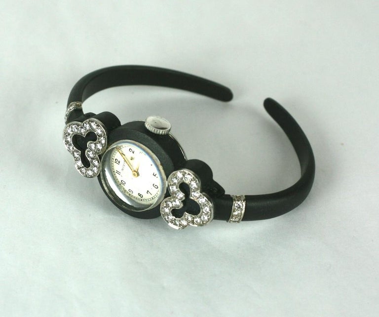 Marsh Steel, Diamond and Gold Wristwatch For Sale at 1stDibs