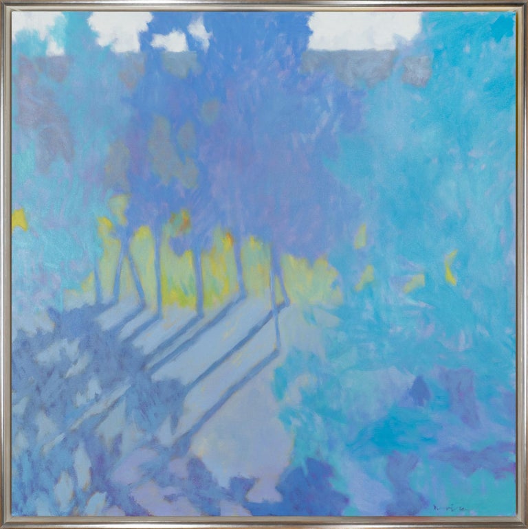 Marshall Noice - "Grey Hill" Vibrant Oil Painting of Tree Lined ...