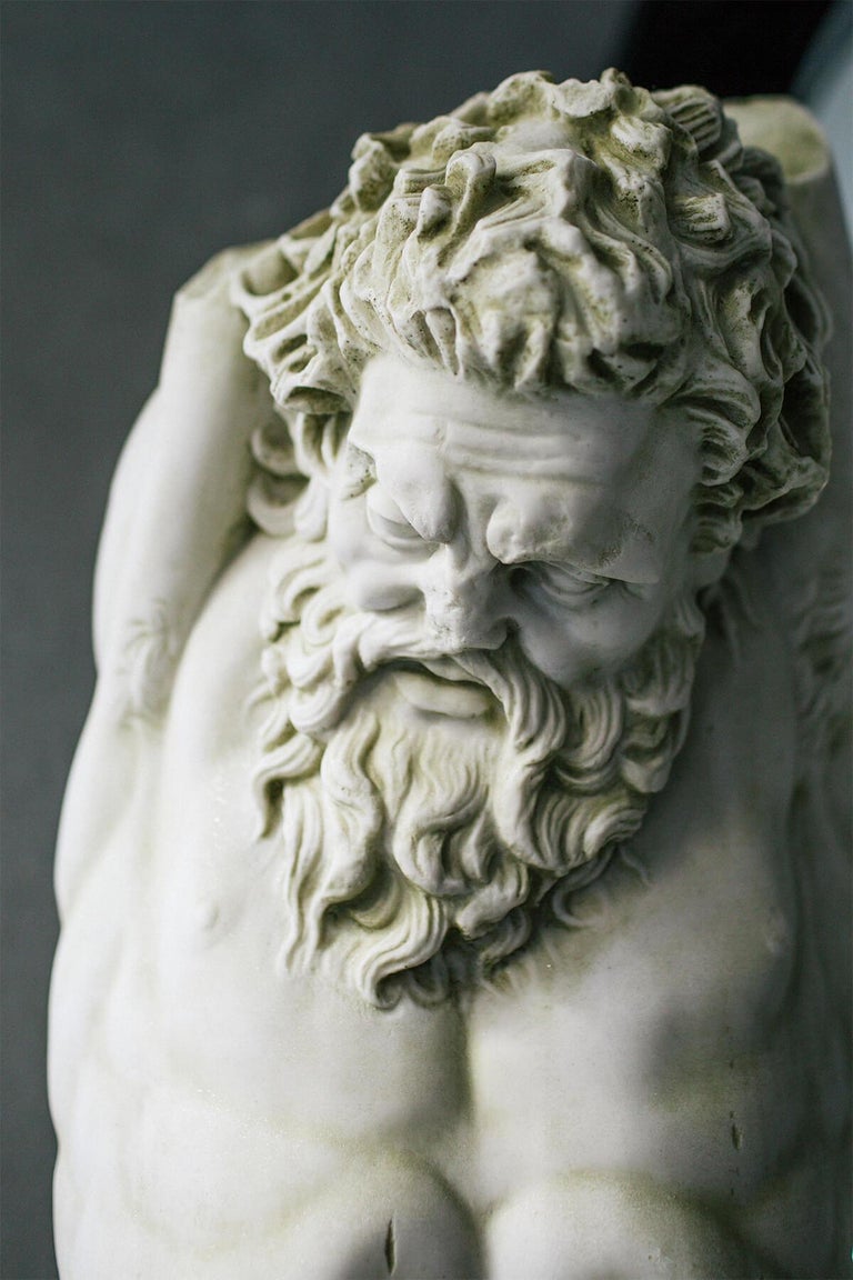 Marsyas Compressed Marble Powder Statue For Sale at 1stDibs