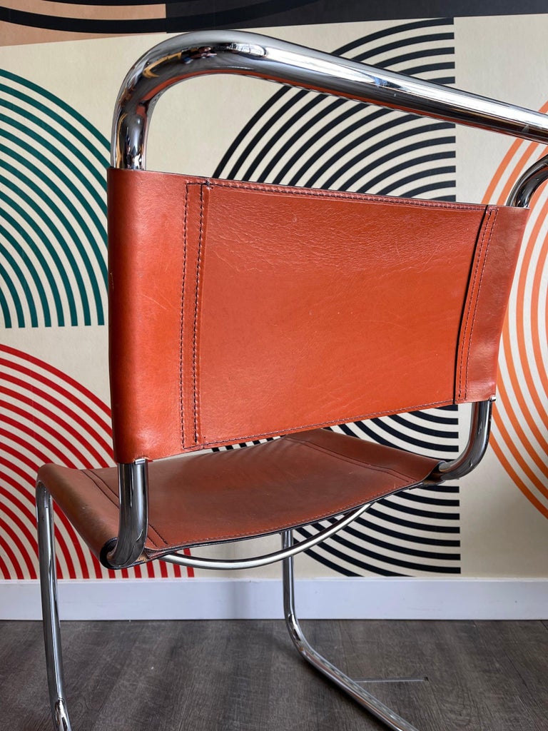 Mart Stam Model S33 Cantilever Chair for Fasem, Italy For Sale at 1stDibs