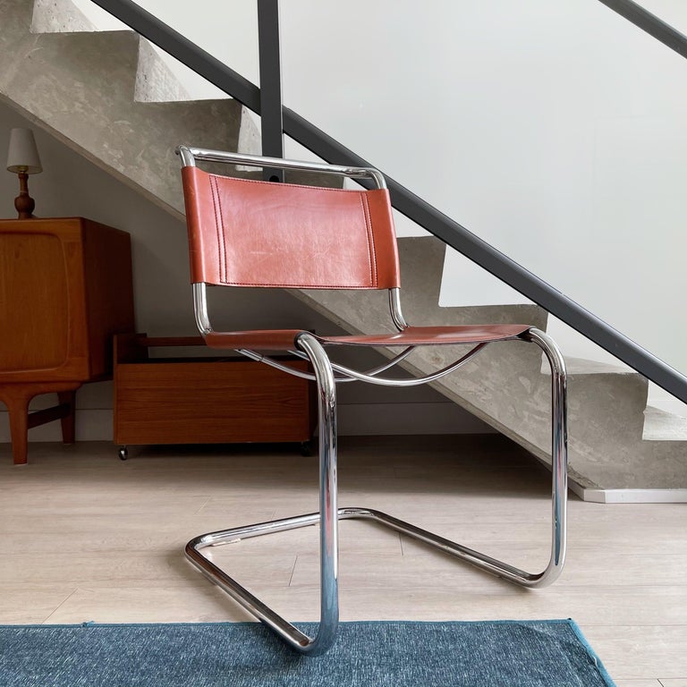Mart Stam Model S33 Cantilever Chair for Fasem, Italy For Sale at 1stDibs