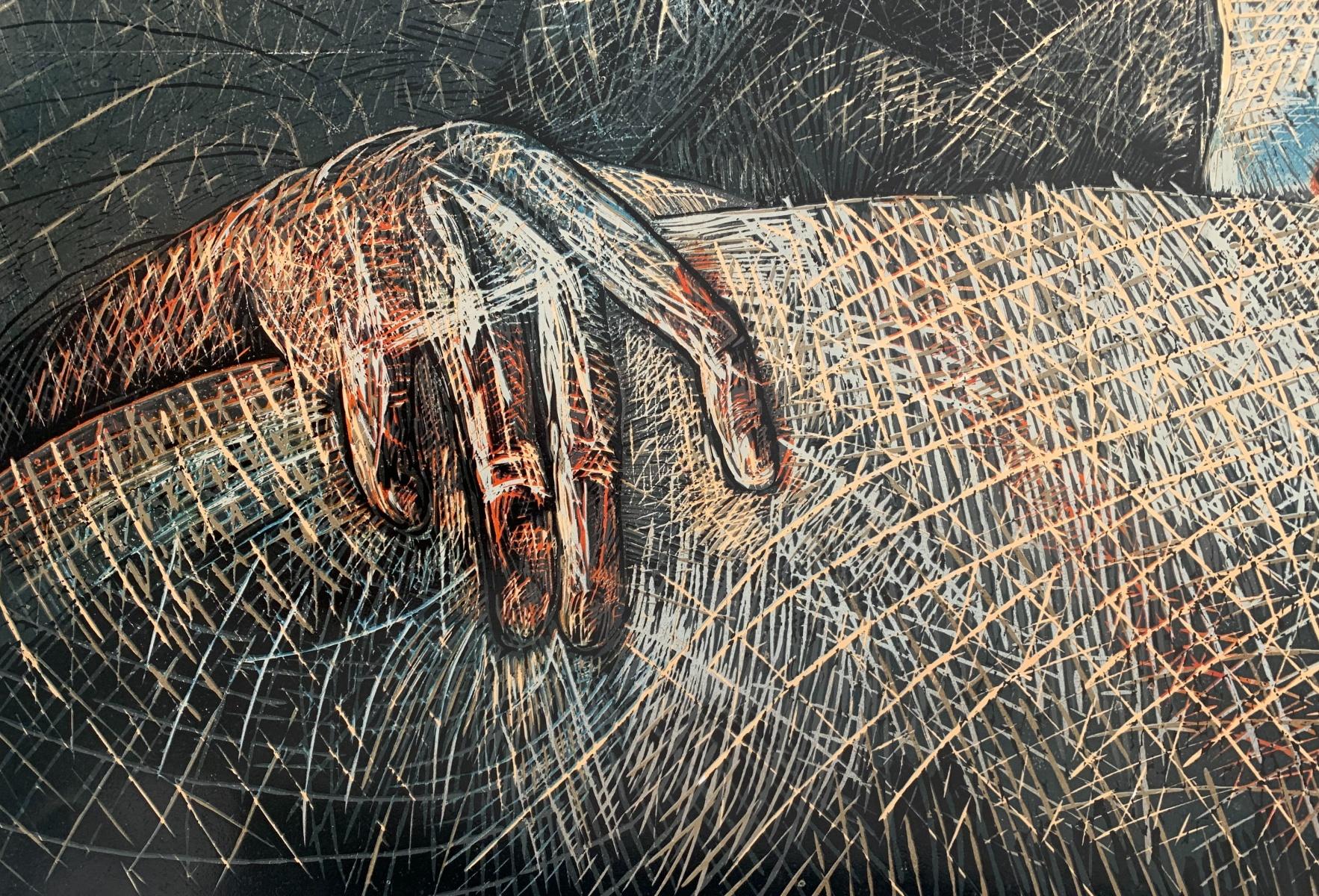 Marta Garbaczewska - Nude 21 - Contemporary Linocut, Polish artist, Young art For Sale at ...