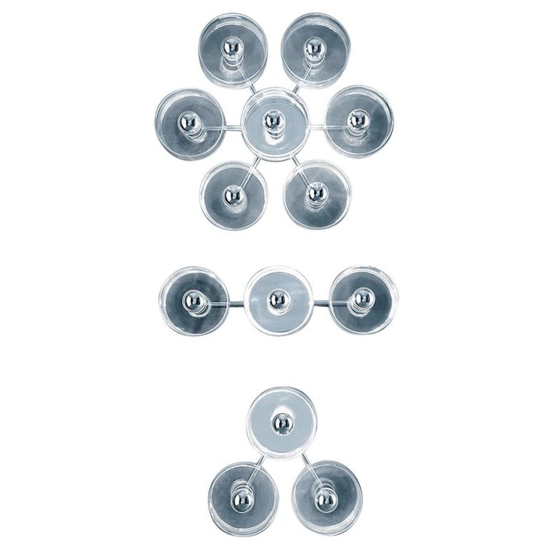 Marta Laudani and Marco Romanelli Set of Three Wall Lamp 'Fiore' by ...