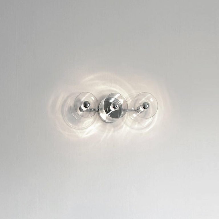 Marta Laudani and MarCo Romanelli Wall Lamp 'Fiore' 3 Line by Oluce For ...