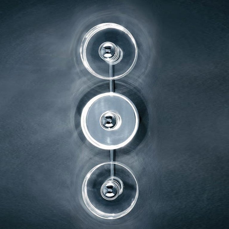 Marta Laudani and MarCo Romanelli Wall Lamp 'Fiore' 3 Line by Oluce For ...