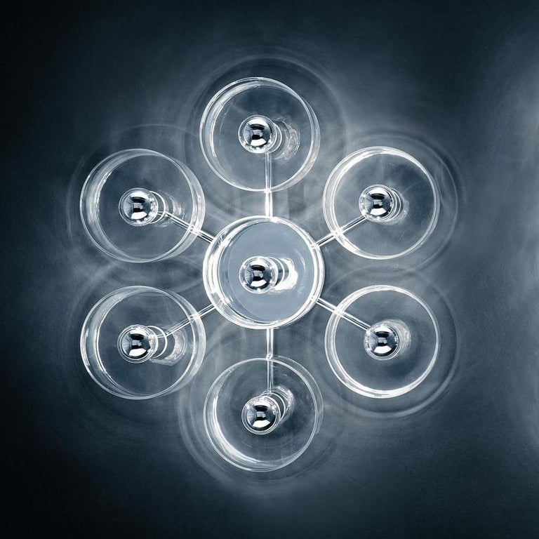 Marta Laudani and Marco Romanelli Wall Lamp 'Fiore' 7 by Oluce For Sale ...