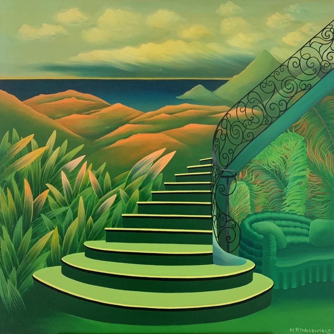 Marta Rynkiewicz - An evening - Acrylic painting, Pop art, Vibrant ...