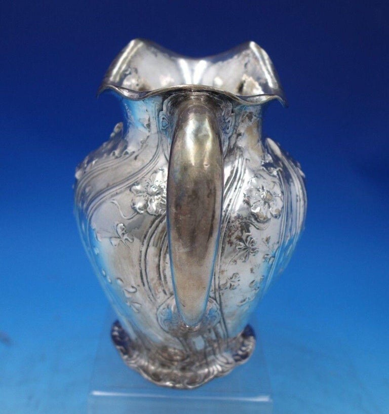Martele by Gorham .950 Silver Water Pitcher Flowers Leaves Motif #2209 ...