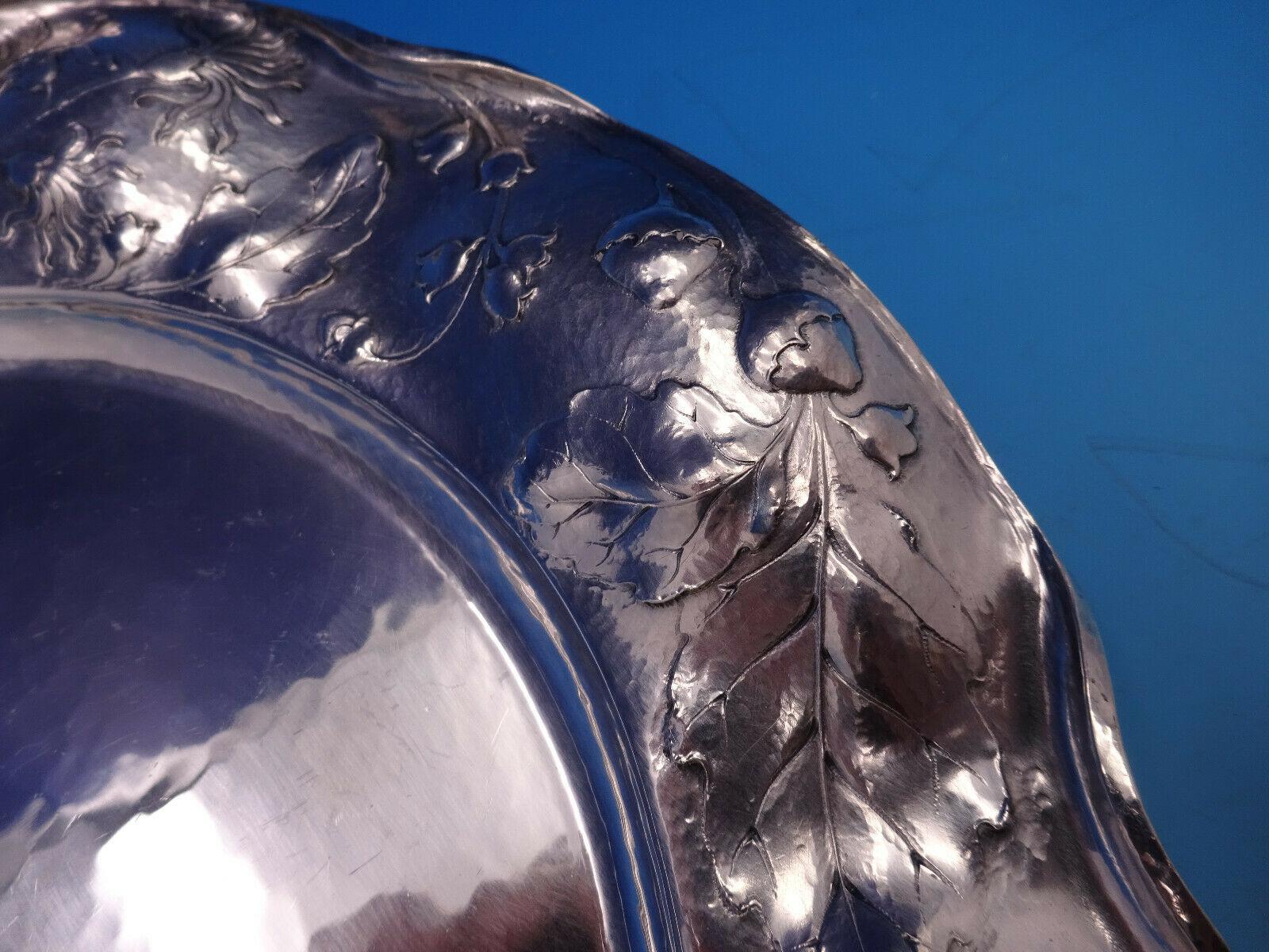 Martele by Gorham Sterling Silver Set of 12 Charger Plates Witch Hazel ...