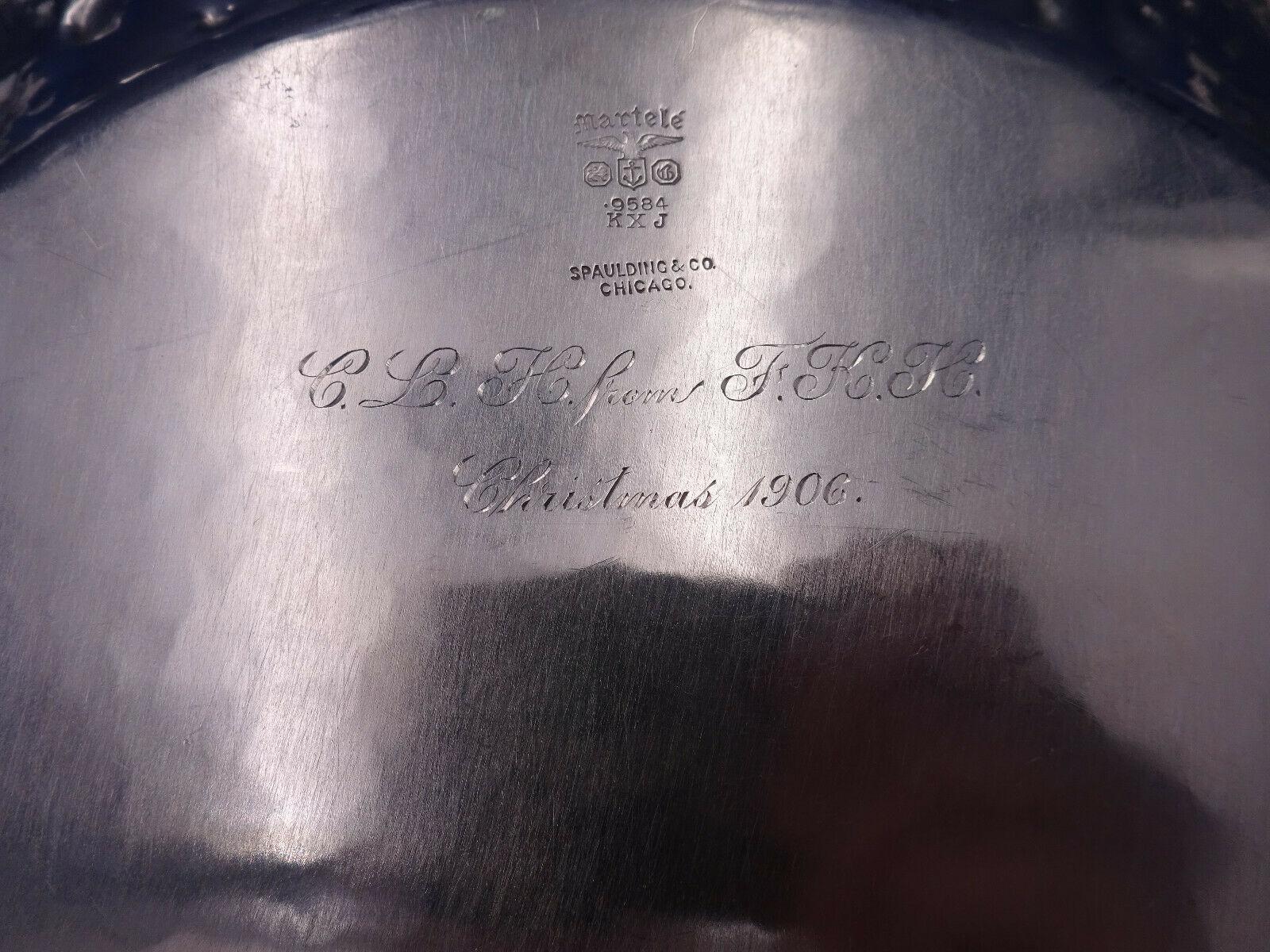 Martele by Gorham Sterling Silver Set of 12 Charger Plates Witch Hazel ...