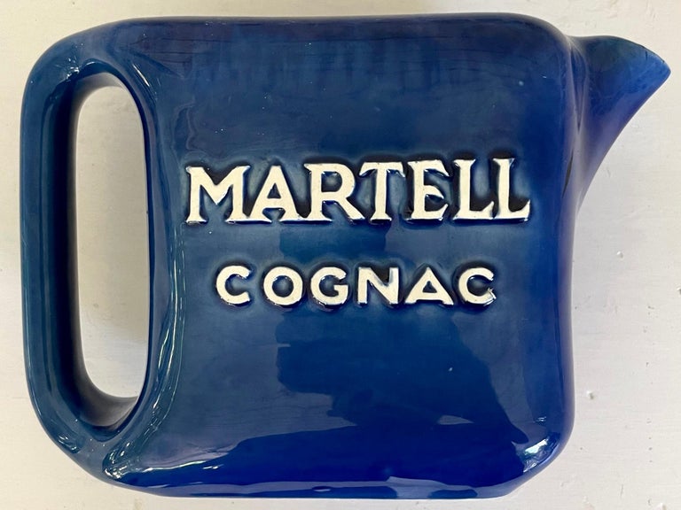 Martell Cognac Blue Pitcher For Sale at 1stDibs