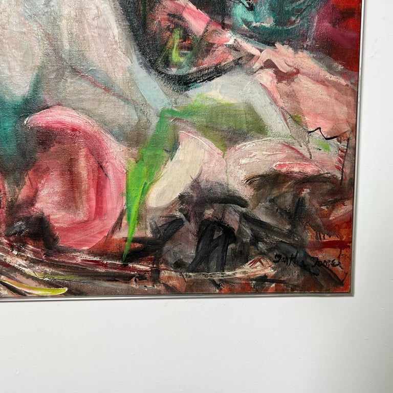Martha Moore Modernist Expressionist Oil, Ca. 1960s For Sale at 1stDibs