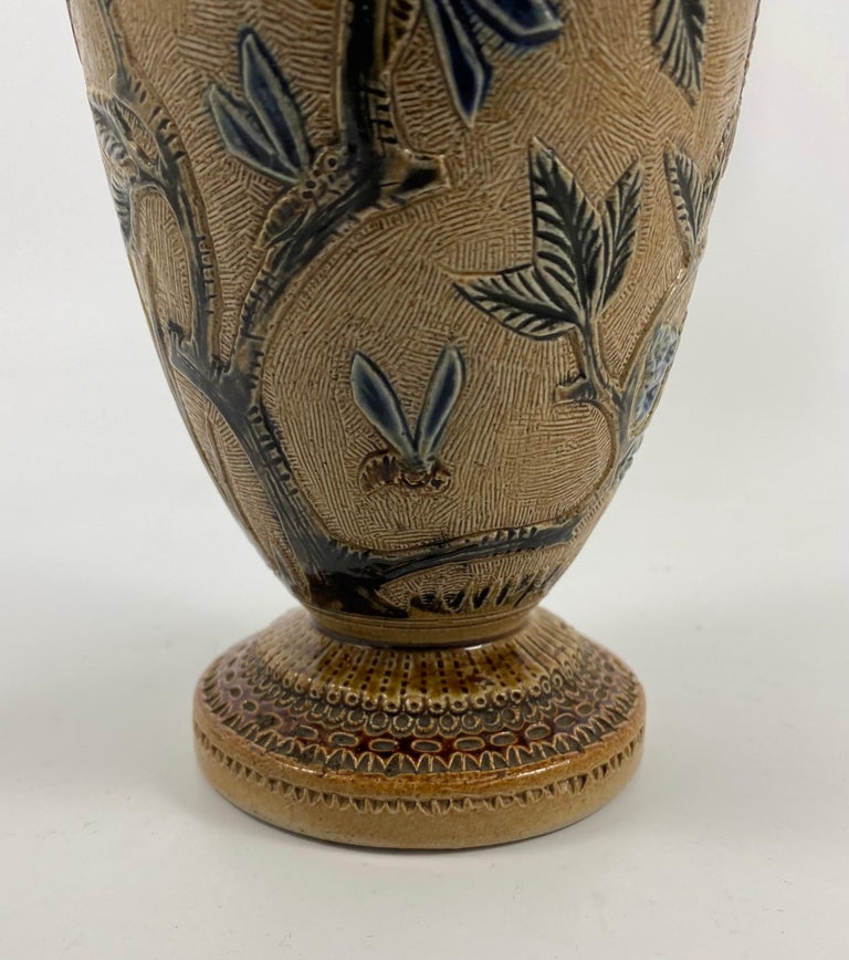 Martin Brothers Stoneware ‘Herons’ Vase, Dated 1874 at 1stDibs