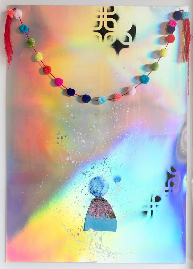 Martin Durazo - Silver, abstract, colorful For Sale at 1stDibs