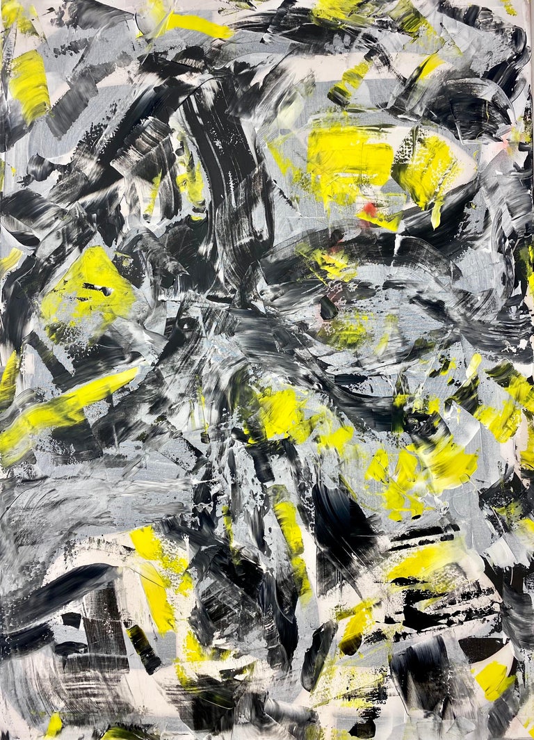 Martin Durazo - Steeler, medium, abstract, yellow, black, pulse For ...