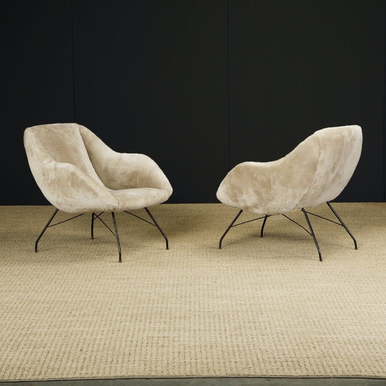 Martin Eisler and Carlo Hauner 'Concha' Lounge Chairs for Forma, Brazil ...