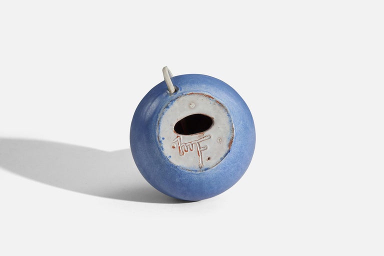 Martin Flodén, Table Lamp, Blue Stoneware, Artist's Studio Arvika ...