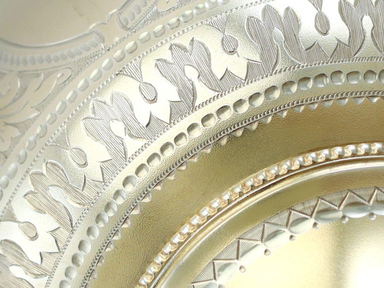 Martin, Hall and Co Antique Victorian Sterling Silver Gilt Claret Jug ...