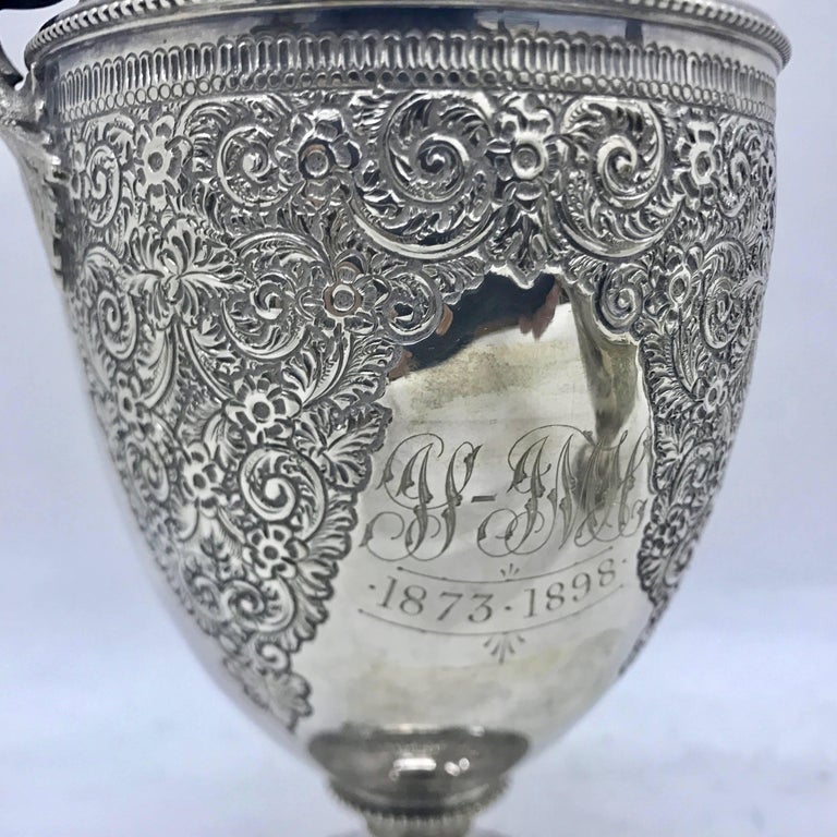 1898 Martin and Hall Victorian Silver Plated English Four Pieces Tea ...