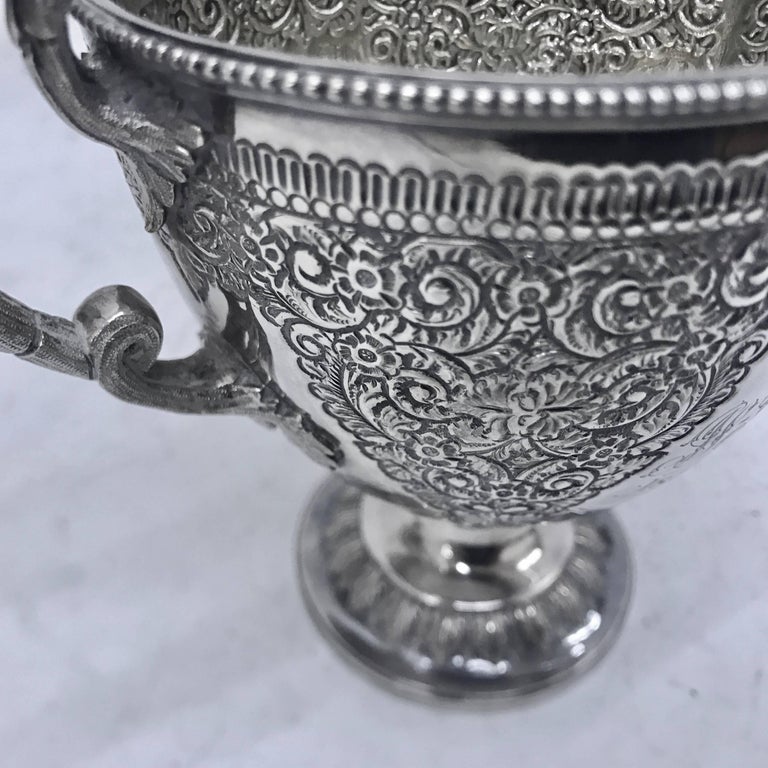 1898 Martin and Hall Victorian Silver Plated English Four Pieces Tea ...