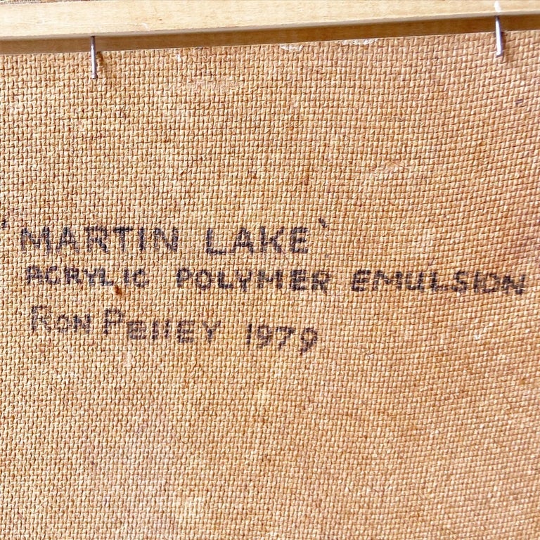Martin Lake, Acrylic Painting by Ron Pelley For Sale at 1stDibs